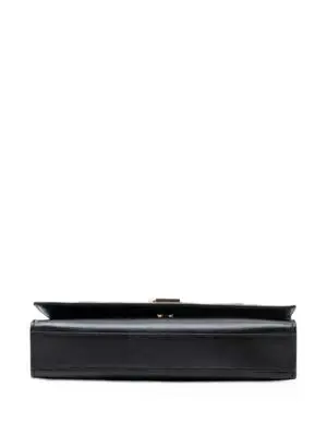 Saint Laurent 2016 Medium Lambskin Monogram Kate Crossbody Bag - Black