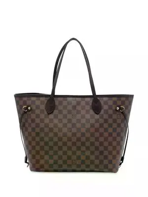 LOUIS VUITTON 2019 Damier Ebene Neverfull Mm Tote Bag