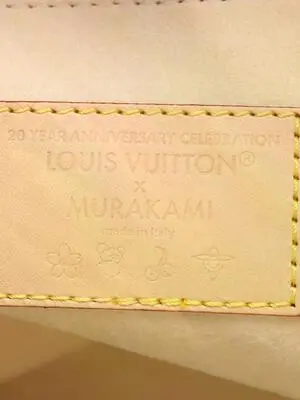 LOUIS VUITTON Murakami Monogram Multicolore Onthego Mm Tote Bag - White