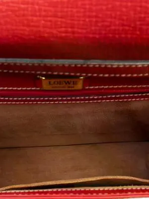 Loewe Barcelona Top Handle Satchel - Red