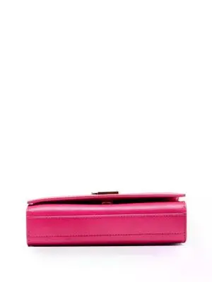 Saint Laurent 2014 Small Grain De Poudre Monogram Kate Crossbody Bag - Pink