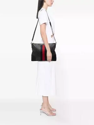 Gucci Gg Supreme Web Crossbody Bag