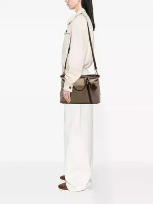 Prada Canvas Canapa Logo Satchel - Brown