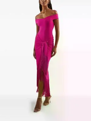 TALLER MARMO Romy Off-shoulder Swimsuit - Pink