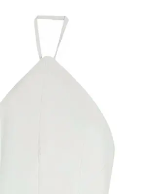 Sportmax Halterneck Maxi Dress With Flap-pocket Detail