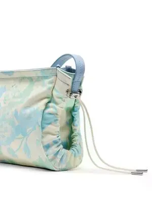 MAISON MARGIELA Floral Messenger Bag - Blue