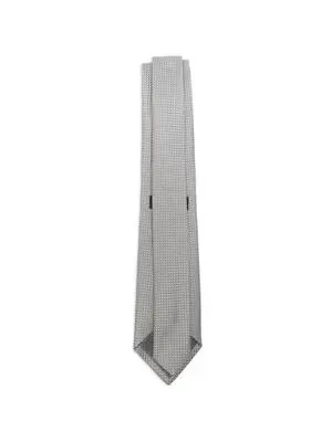 Emporio Armani Textured Neck Tie - Grey