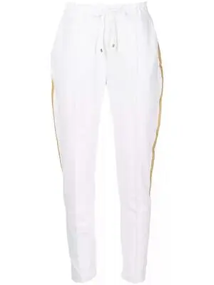 MADISON MAISON Side-stripe Track Pants - White