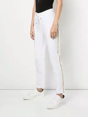 MADISON MAISON Side-stripe Track Pants - White