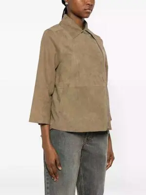 THE JACKIE LEATHERS Gaia Suede Jacket