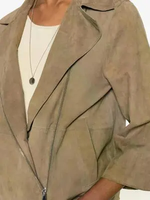 THE JACKIE LEATHERS Gaia Suede Jacket