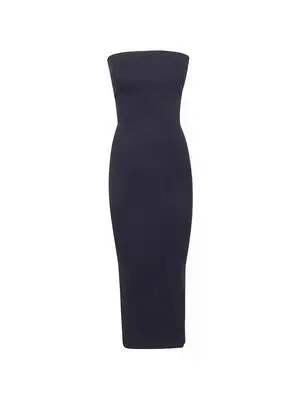ENTIRE STUDIOS Strapless Midi Dress - Black