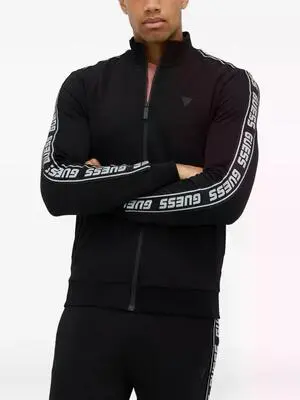 Guess Zip Jacket With Logo Trim