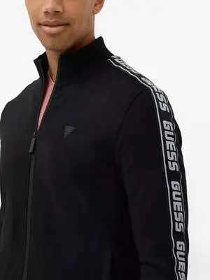 Guess Zip Jacket With Logo Trim