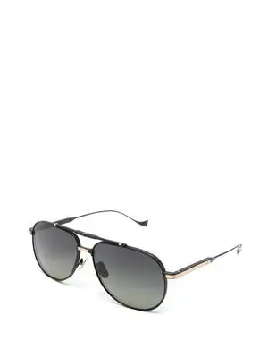CUTLER & GROSS Sloane Pilot Sunglasses - Black