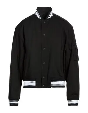 Versace Polyamide, Wool, Polyester, And Elastane Varsity Jacket