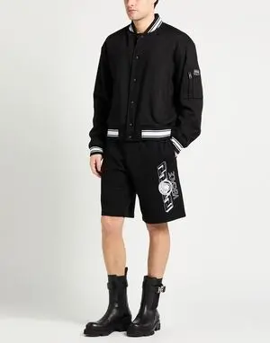 Versace Polyamide, Wool, Polyester, And Elastane Varsity Jacket