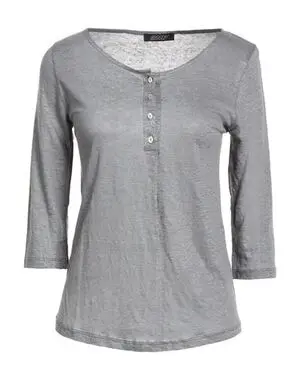 ARAGONA Henley Linen T-shirt