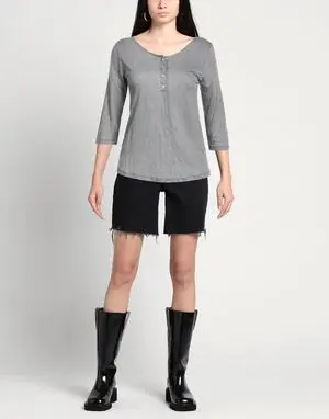 ARAGONA Henley Linen T-shirt