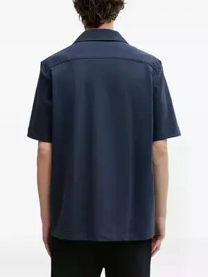 Fred Perry Buttoned Embroidered Shirt - Blue