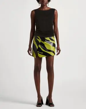 Karl Lagerfeld Sleeveless Gathered Jersey Top - Black