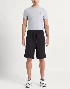 Versace Cotton French Terry Athletic Shorts - Black