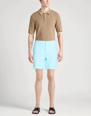 120% Lino Linen Shorts - Sky Blue