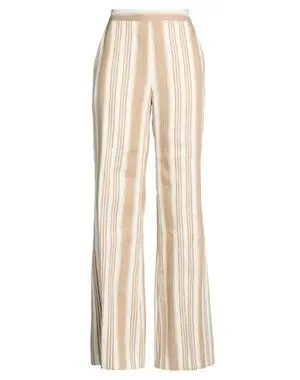 DRUMOHR Striped Flared Trousers - Beige