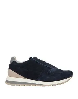 Brunello Cucinelli Leather Sneakers - Navy