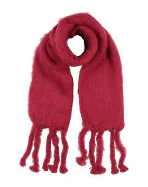 JIL SANDER Scarf Mohair Wool, Wool, Polyamide - Red