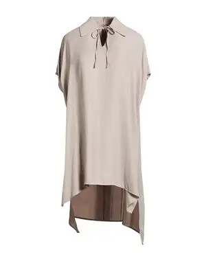Masnada Cupro Asymmetrical Mini Dress