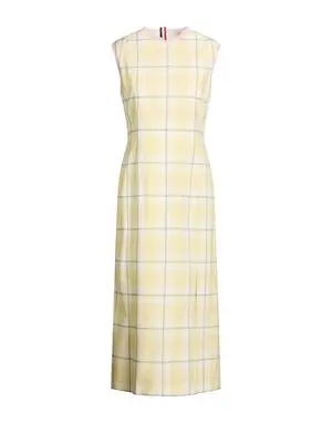 Thom Browne Midi Dress Checked Wool - Yellow