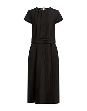 Thom Browne Midi Dress In Wool And Silk