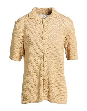 Sandro Shirt Size Cotton - Sand