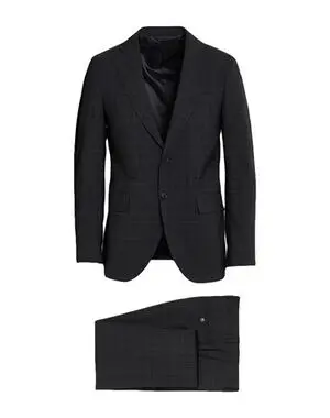 TOMBOLINI Suit Size Virgin Wool, Elastane - Black