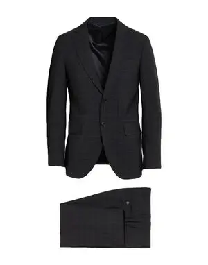 TOMBOLINI Suit Size Virgin Wool, Elastane - Black