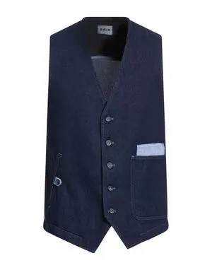 BERNA Tailored Cotton Vest - Blue