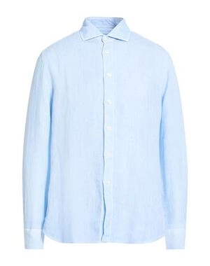 120% Lino Shirt Size Linen - Blue