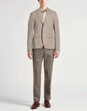 Caruso Blazer Size Linen, Wool - Beige