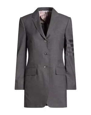 Thom Browne Wool Single-breasted Blazer - Grey