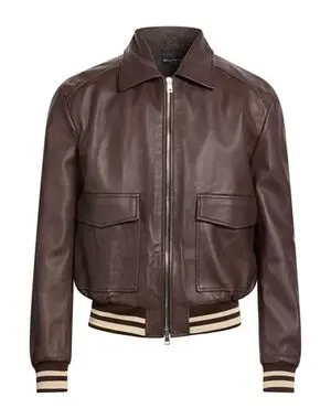 STREET LEATHERS Leather Bomber Jacket