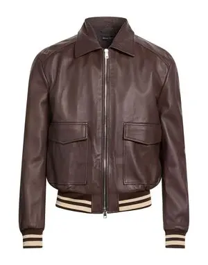 STREET LEATHERS Leather Bomber Jacket