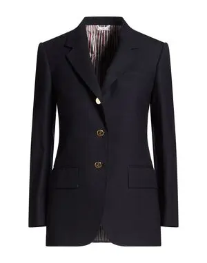 Thom Browne Single-breasted Wool Blazer - Blue