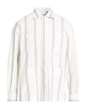 Brunello Cucinelli Cotton Jacquard Striped Overshirt