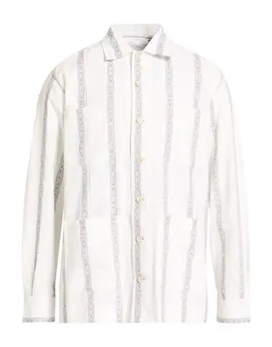 Brunello Cucinelli Cotton Jacquard Striped Overshirt