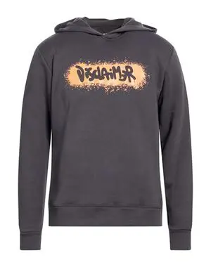 DISCLAIMER Hooded Sweatshirt With Logo - Grey