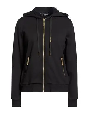 Just Cavalli Cotton Fleece Sweatshirt - Black
