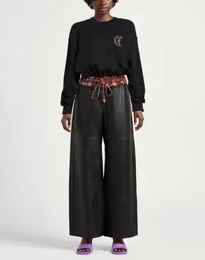 Just Cavalli Solid Color French Terry Sweatshirt