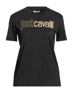 Just Cavalli Logo-print Jersey T-shirt - Black