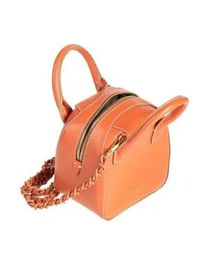 GIANNI CHIARINI Leather Bowler Bag With Chain Strap